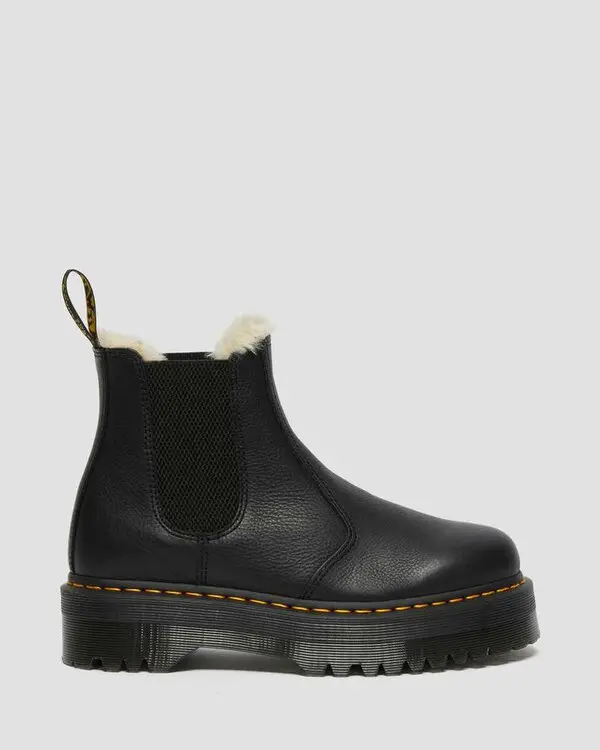 Dr. Martens 2976 Faux Fur Lined Platform Chelsea Boots