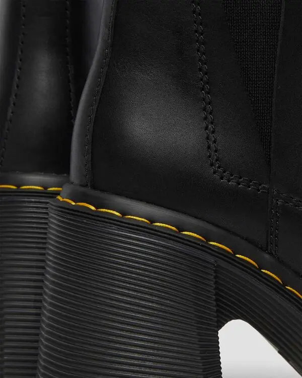 Dr. Martens Spence Leather Flared Heel Chelsea Boots - Black