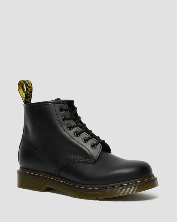 Dr. Martens 101 Smooth Leather Ankle Boots - Black