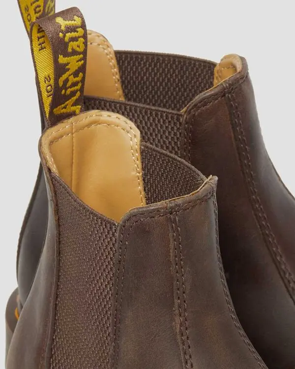 Dr. Martens 2976 Crazy Horse Leather Chelsea Boots - Brown