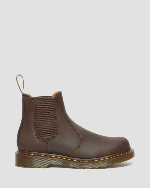 Dr. Martens 2976 Crazy Horse Leather Chelsea Boots - Brown