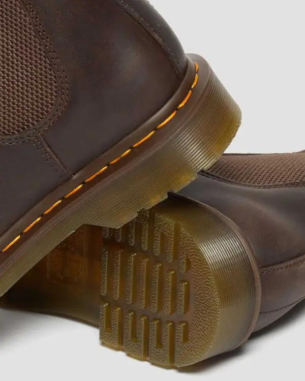 Dr. Martens 2976 Crazy Horse Leather Chelsea Boots - Brown
