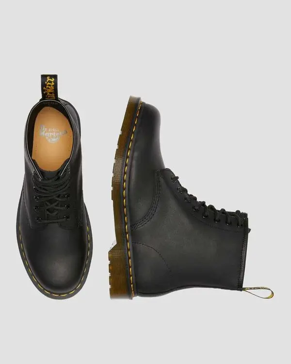 Dr. Martens 1460 Greasy Leather Lace-up Boots - Black