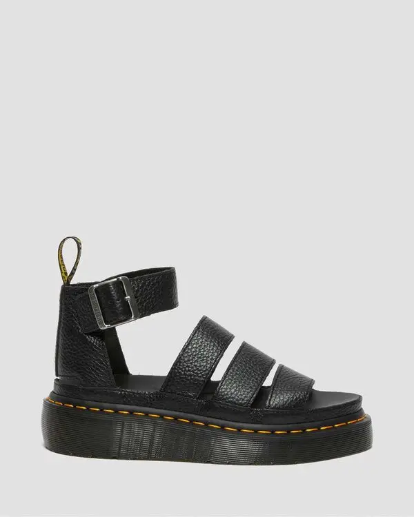 Dr. Martens Clarissa Ii Leather Platform Sandals - Black