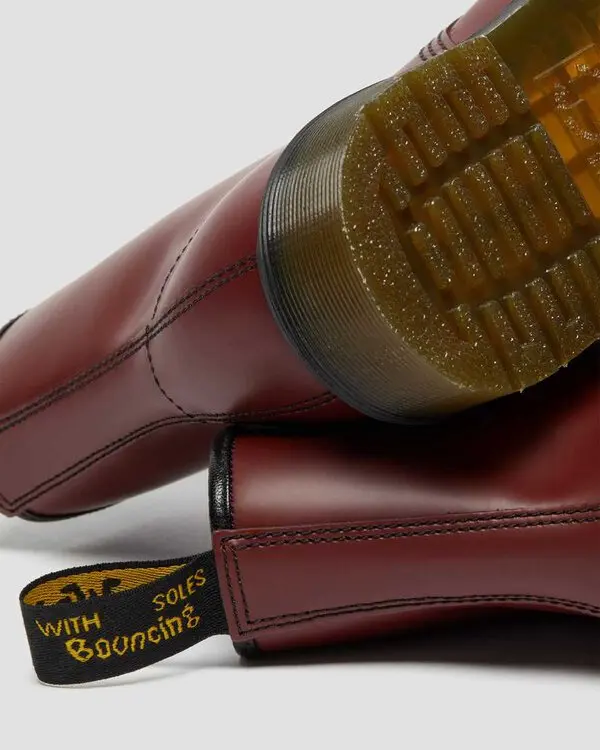 Dr. Martens 1460 Smooth Leather Lace-up Boots - Red