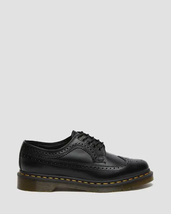 Dr. Martens 3989 Smooth Leather Brogue Shoes - Black