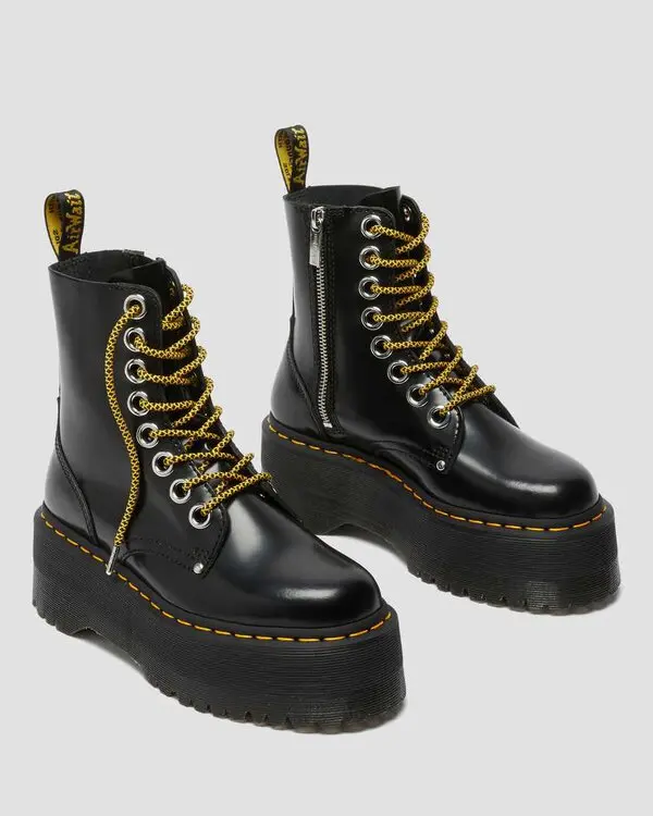 Dr. Martens Jadon Max Platform Boots - Black