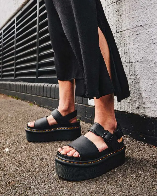 Dr. Martens Voss Leather Platform Sandals