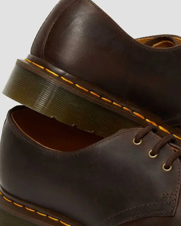 Dr. Martens 1461 Crazy Horse Leather Oxford Shoes - Brown