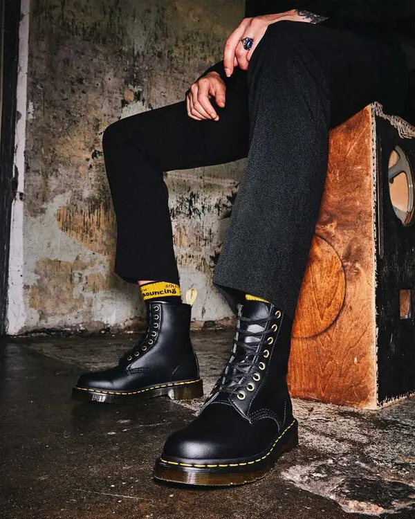 Dr. Martens Vegan 1460 Felix Lace-up Boots - Black