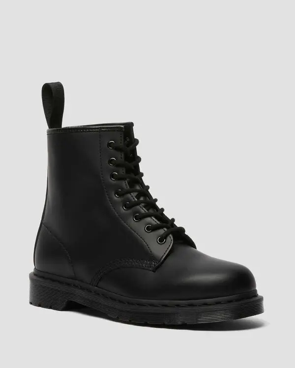 Dr. Martens 1460 Mono Smooth Leather Lace Up Boots - Black