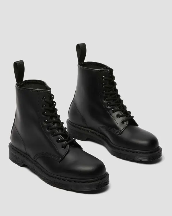 Dr. Martens 1460 Mono Smooth Leather Lace Up Boots - Black