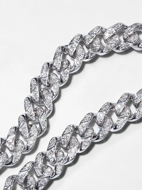 Shay 18k White Gold Diamond Link Bracelet