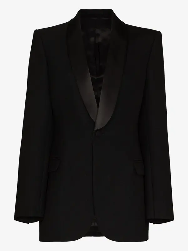 Wardrobe.NYC Tuxedo Blazer - Black