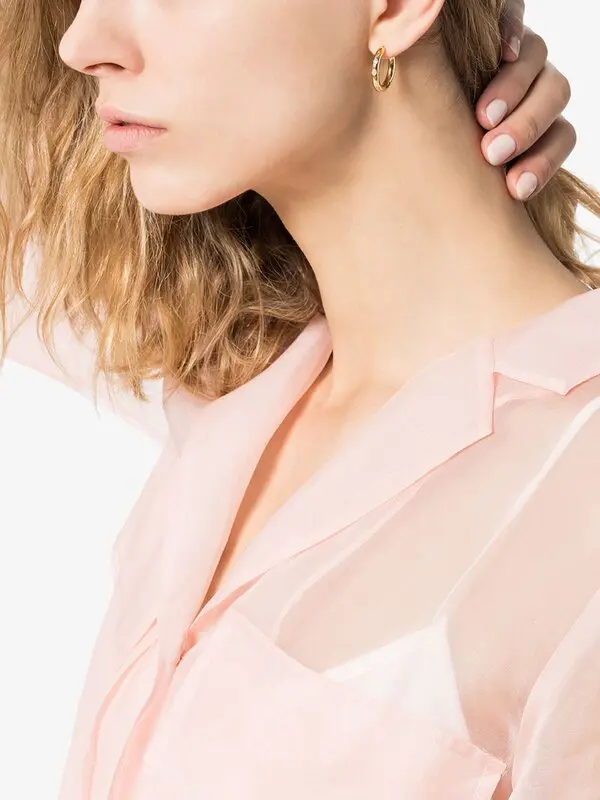 Anni Lu Brigitte Pearl Hoop Earrings