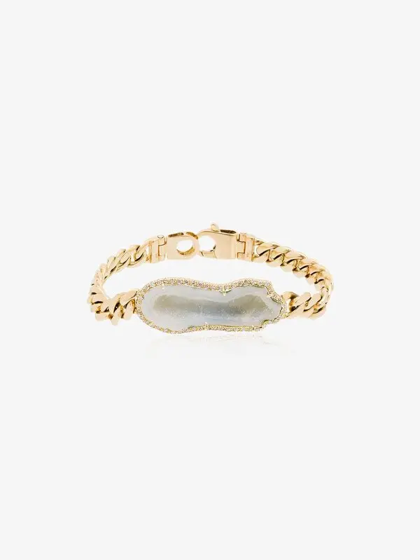 KIMBERLY MCDONALD 18k Yellow Diamond Geode Bracelet