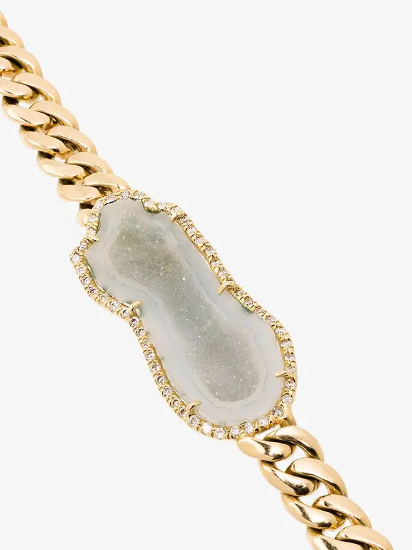KIMBERLY MCDONALD 18k Yellow Diamond Geode Bracelet