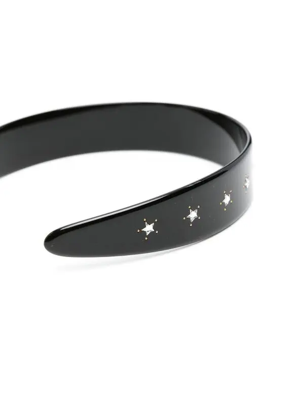 Gucci Black Resin/Crystals GG Star Headband **NEW IN BOX** GG Crystal Headband Black | The Webster main image 2