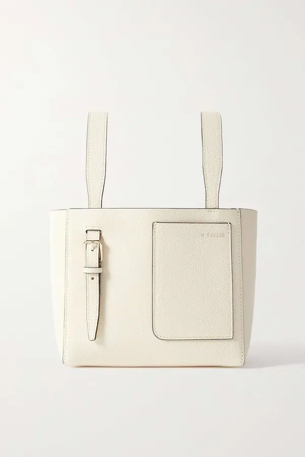 VALEXTRA Secchiello Mini Textured-leather Bucket Bag