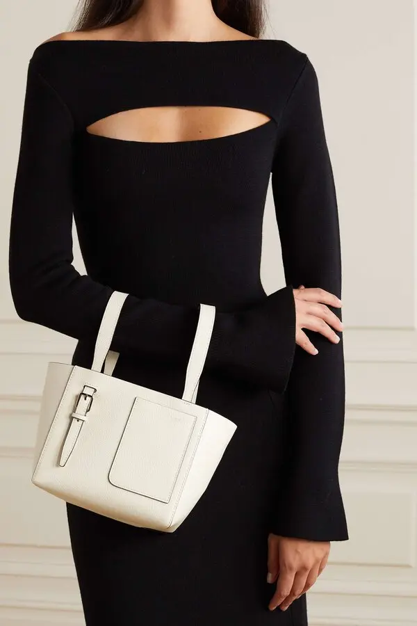 VALEXTRA Secchiello Mini Textured-leather Bucket Bag