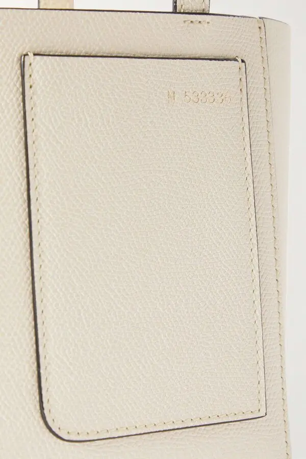 VALEXTRA Secchiello Mini Textured-leather Bucket Bag
