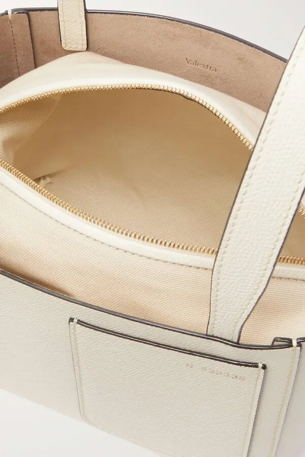 VALEXTRA Secchiello Mini Textured-leather Bucket Bag