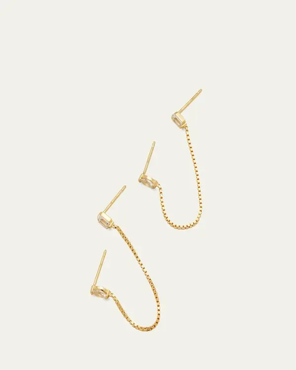 Jennifer Zeuner Jewelry Viola Chain Earrings