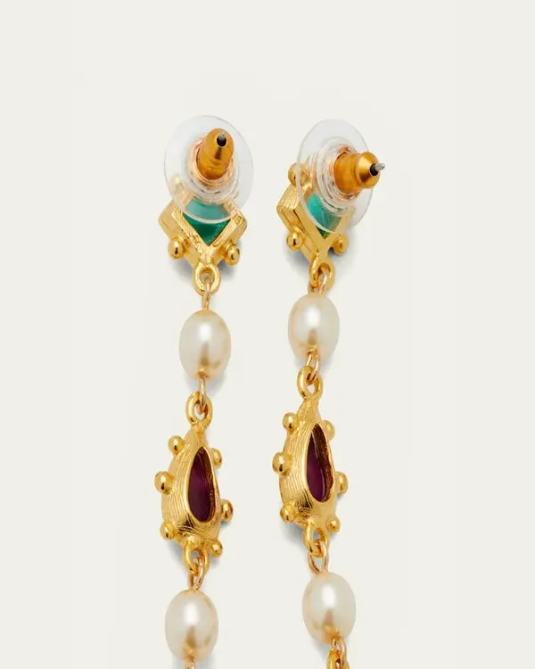 BEN-AMUN Byzantine Linear Dangle Earrings