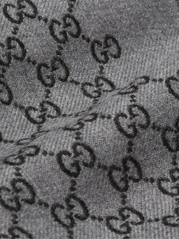 Gucci 1054210 : Reversible Logo-print Wool Scarf
