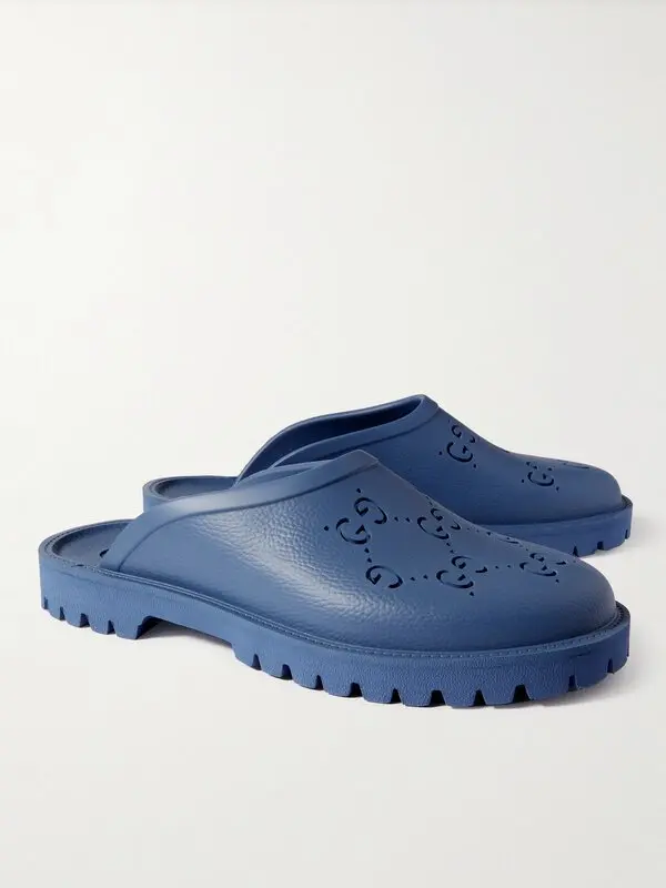 Gucci Logo-perforated Rubber Clogs