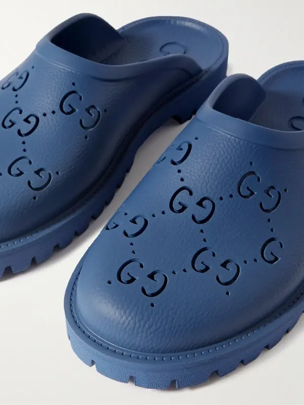 Gucci Logo-perforated Rubber Clogs