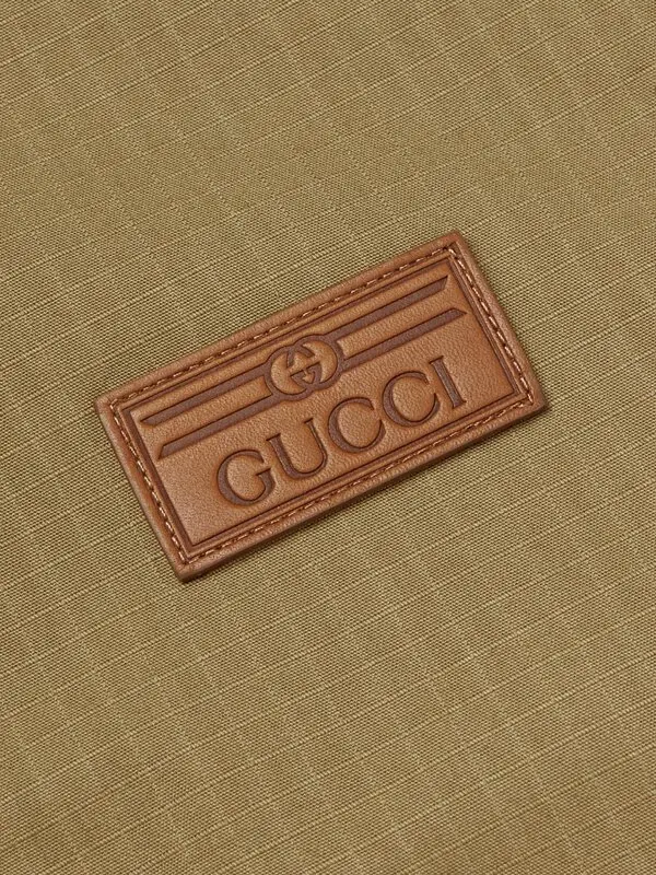 Gucci Reversible Suede-trimmed Ripstop And Cotton-blend Blouson Jacket