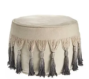 OX BAY TRADING CO. Ox Bay Trading & Supply Co. Bohemian Fringe Pou F - One-color