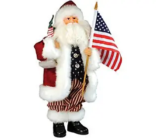 SANTA'S WORKSHOP 15' American Santa By - One-color