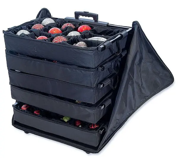 TREEKEEPER 5-tray Adjustable Telescoping Orname Nt Storage Bag