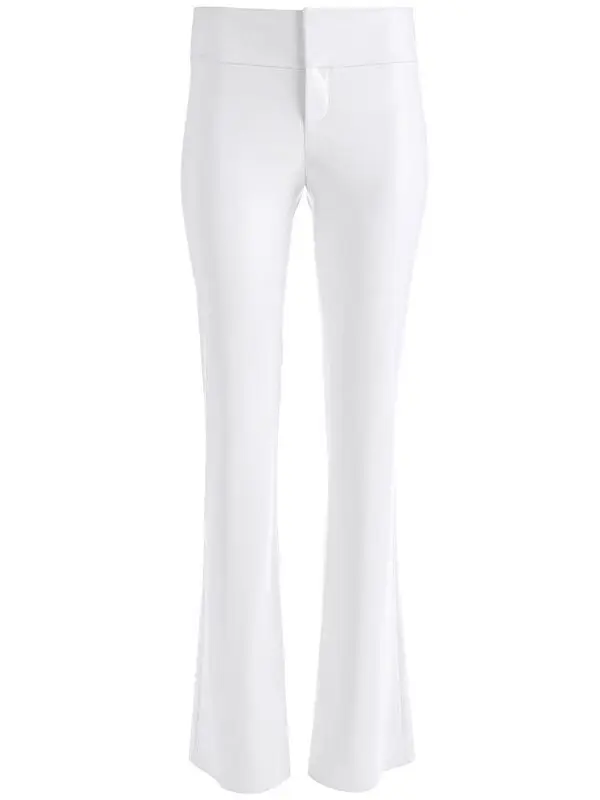 Alice + Olivia Olivia Vegan-leather Flared Trousers