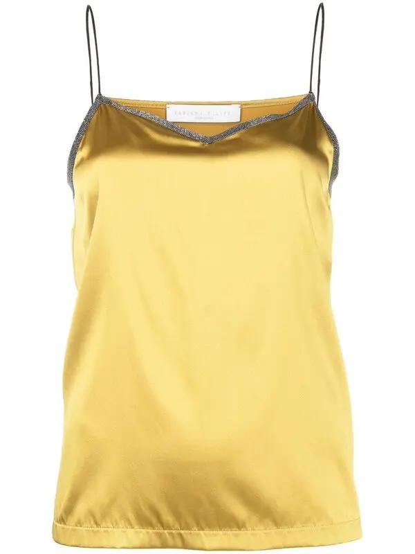 Fabiana Filippi Spaghetti Strap V-neck Vest
