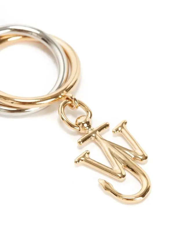 JW Anderson Anchor-charm Double-loop Ring