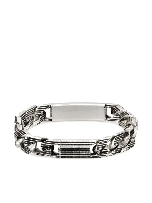 Gucci Logo-plaque Engraved Chain Bracelet