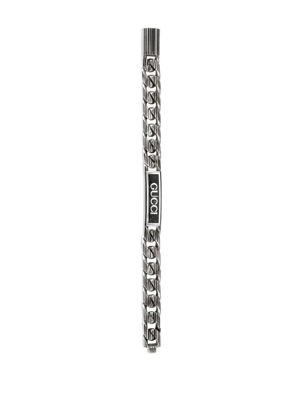 Gucci Logo-plaque Engraved Chain Bracelet