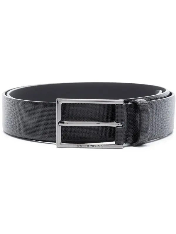 BOSS Buckle-fastening Leather Belt - Black