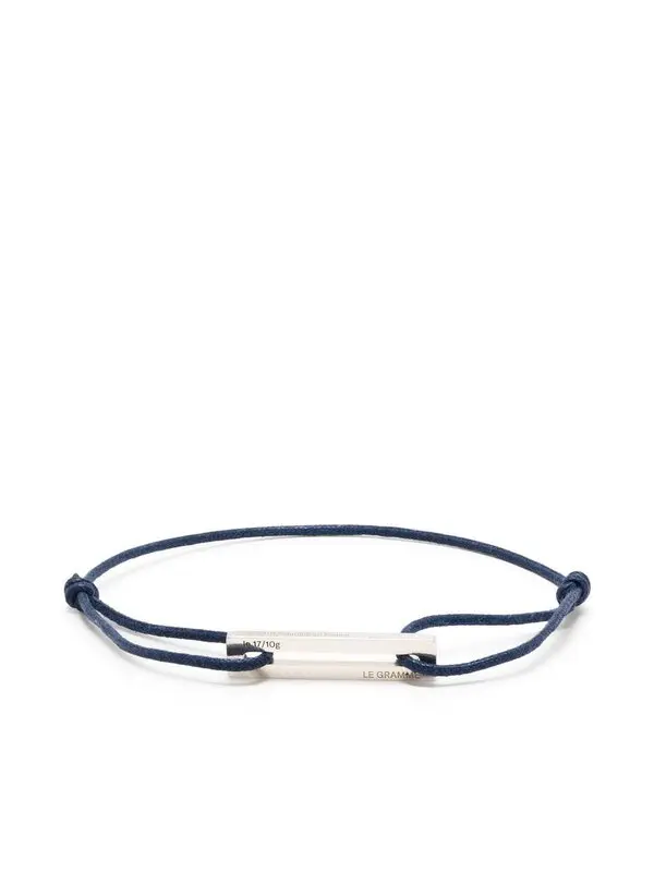 Le Gramme Sterling Cord Bracelet - Silver