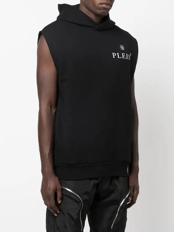 Philipp Plein Hexagon Logo-print Hoodie - Black