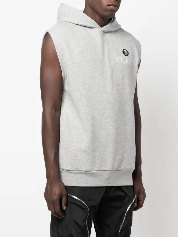 Philipp Plein Hexagon Sleeveless Hoodie