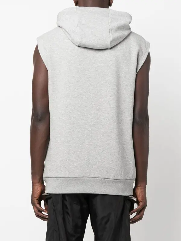 Philipp Plein Hexagon Sleeveless Hoodie