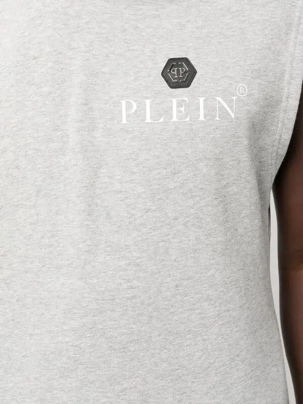 Philipp Plein Hexagon Sleeveless Hoodie