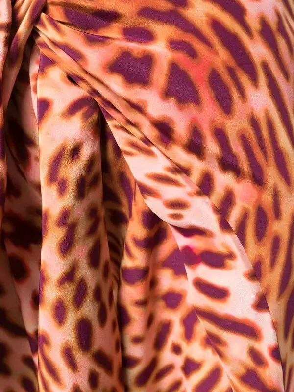 Stella McCartney Leopard Print Tied Trousers