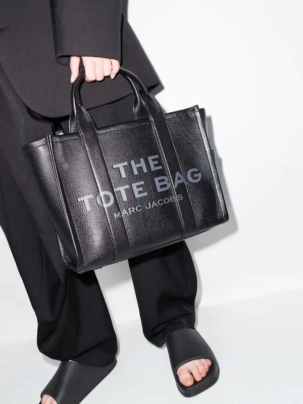 Marc Jacobs Leather Tote Bag - Black