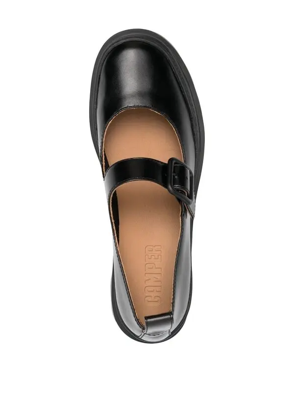 Camper Chunky Leather Pumps