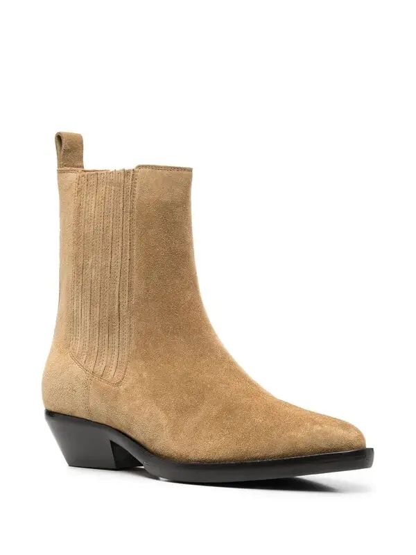 Isabel Marant Étoile Delena Cowboy Boots - Neutrals
